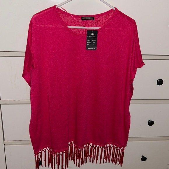 Tops | New Hot Pink Blouse Large | Poshmark
